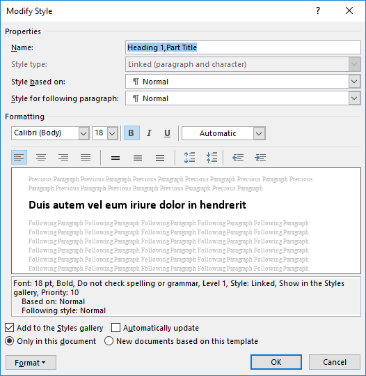 Managing Word Styles